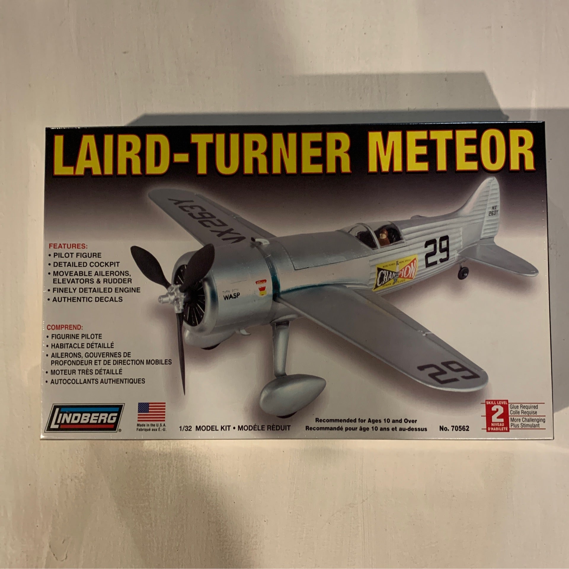 Lindberg 1/32 Laird-Turner Meteor plane model kit 70562 | Frontline ...