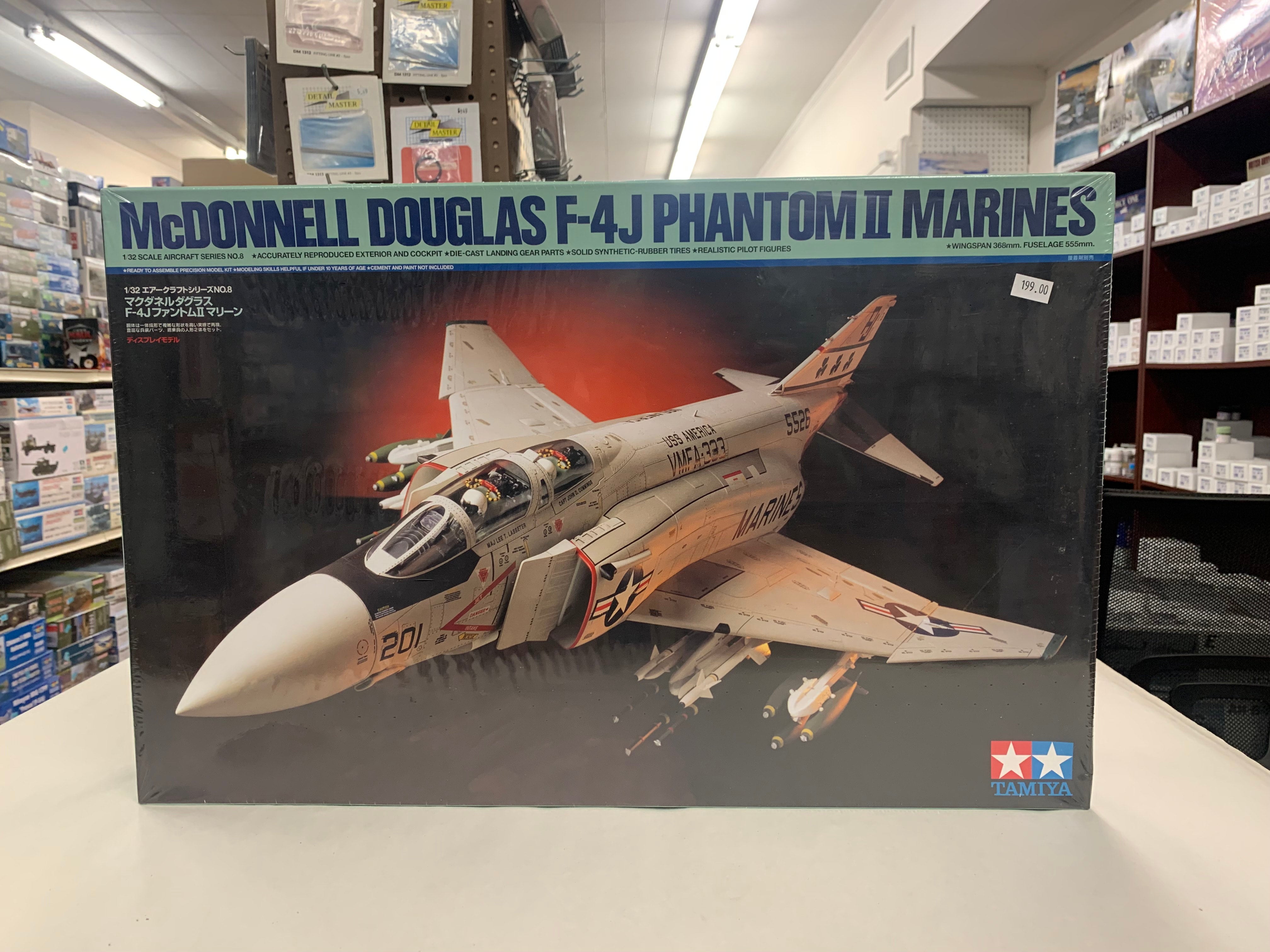 Tamiya 1/32 McDonnell Douglas F-4J Phantom II Marines model kit 60308 ...