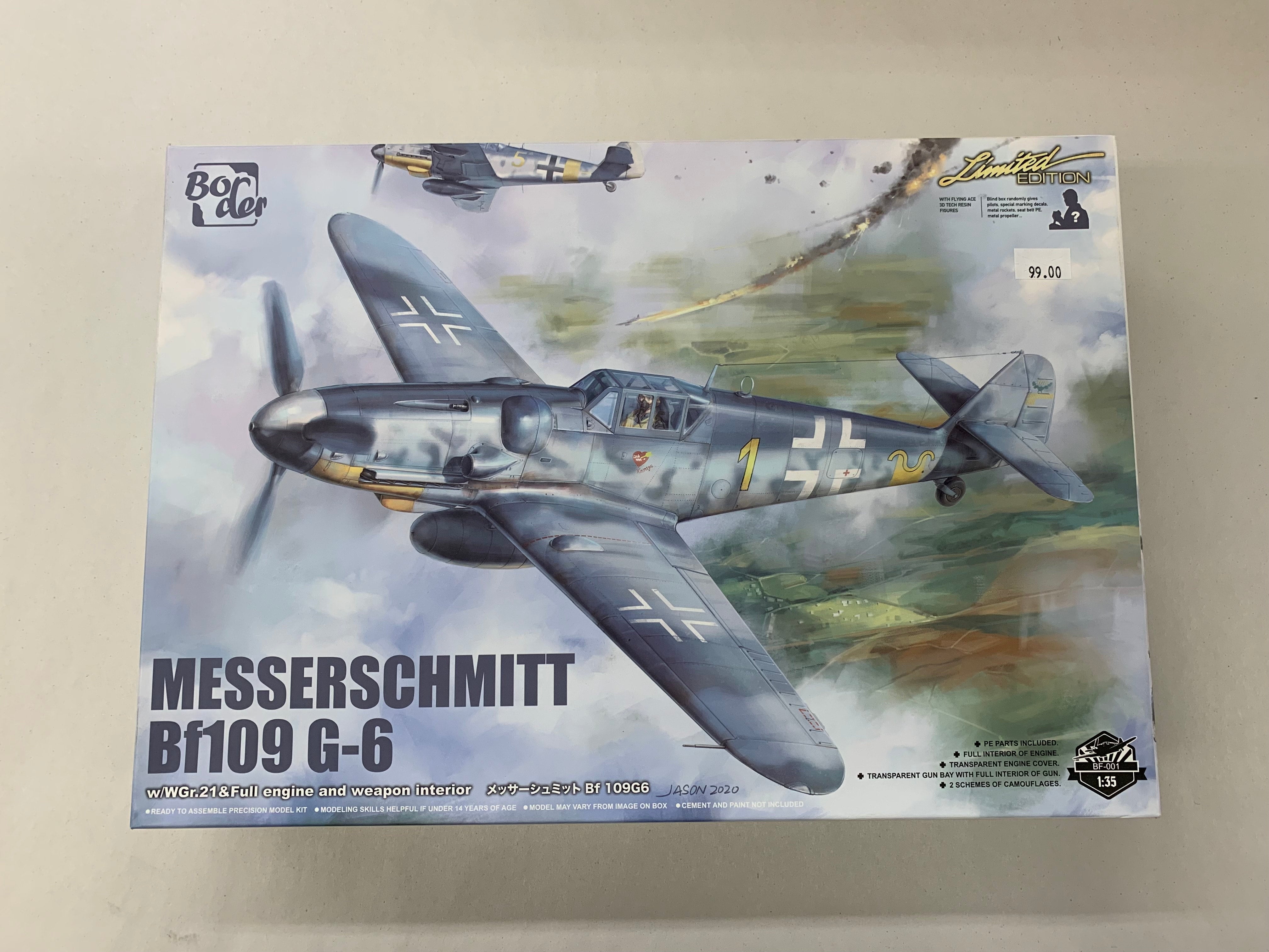 Border 1/35 Messerschmitt BF-109G6 Fighter w/ interior model kit #Bf ...