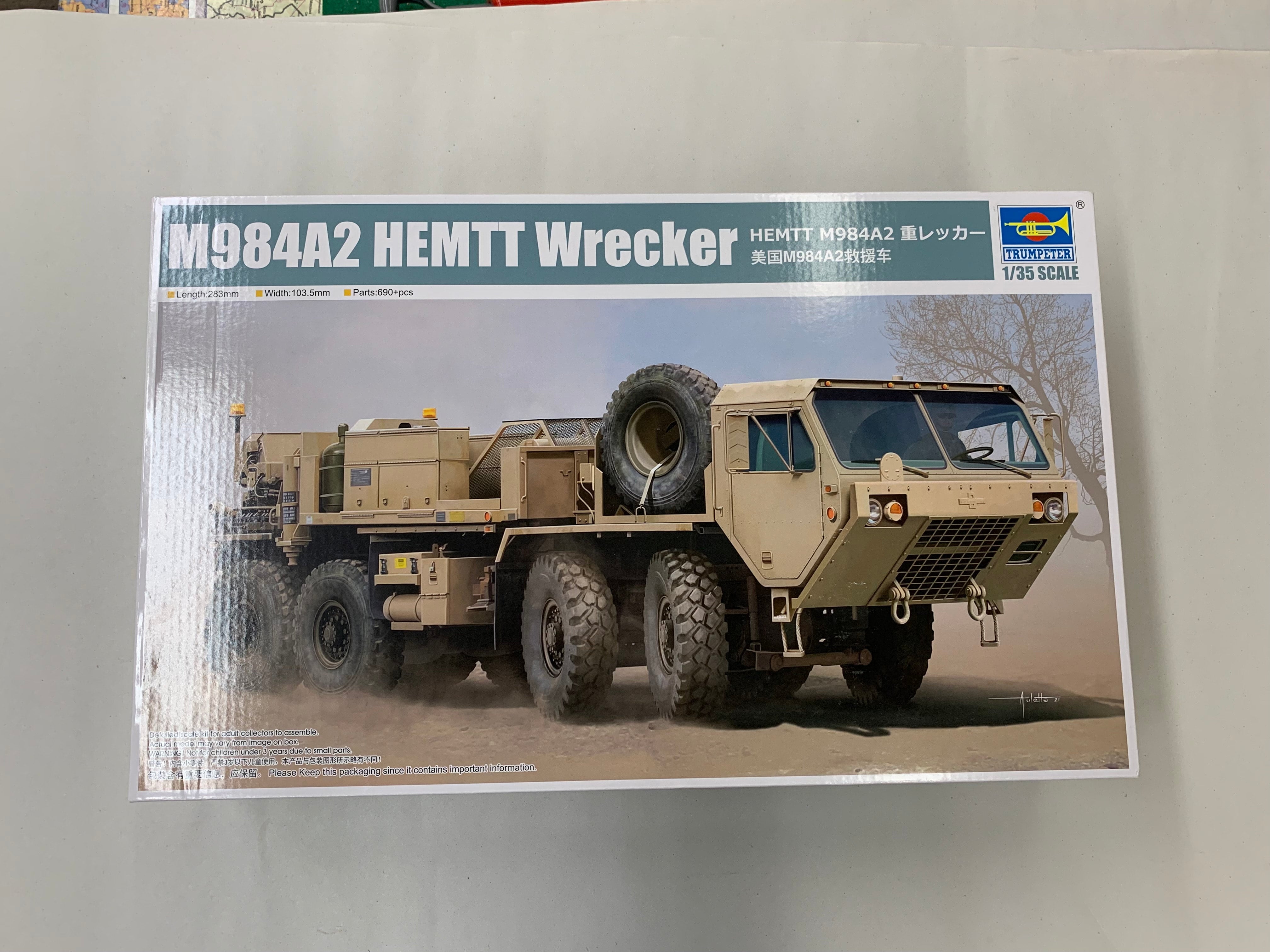 Trumpeter 1/35 M984A2 Hemtt Wrecker model kit 1083 | Frontline Model ...
