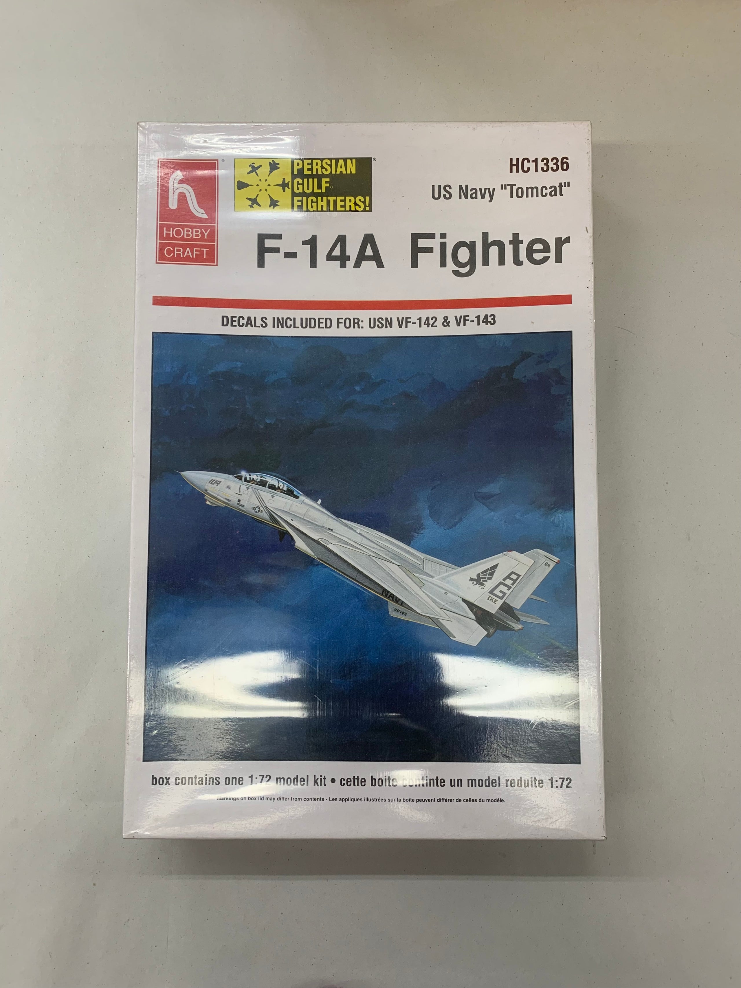 Hobby Craft 1/72 F-14A Fighter US Navy Tomcat model kit 1336 ...