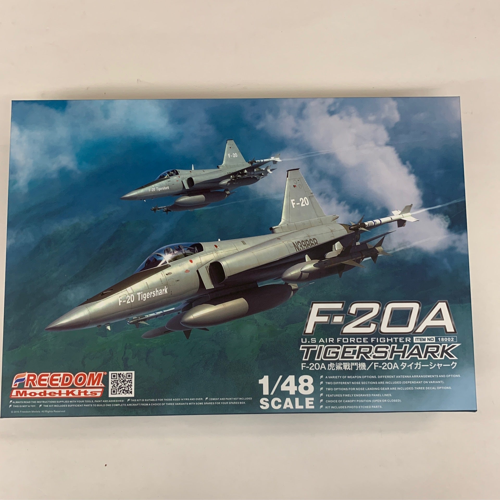Freedom 1/48 F-20A Tigershark jet model kit 18002 | Frontline Model ...
