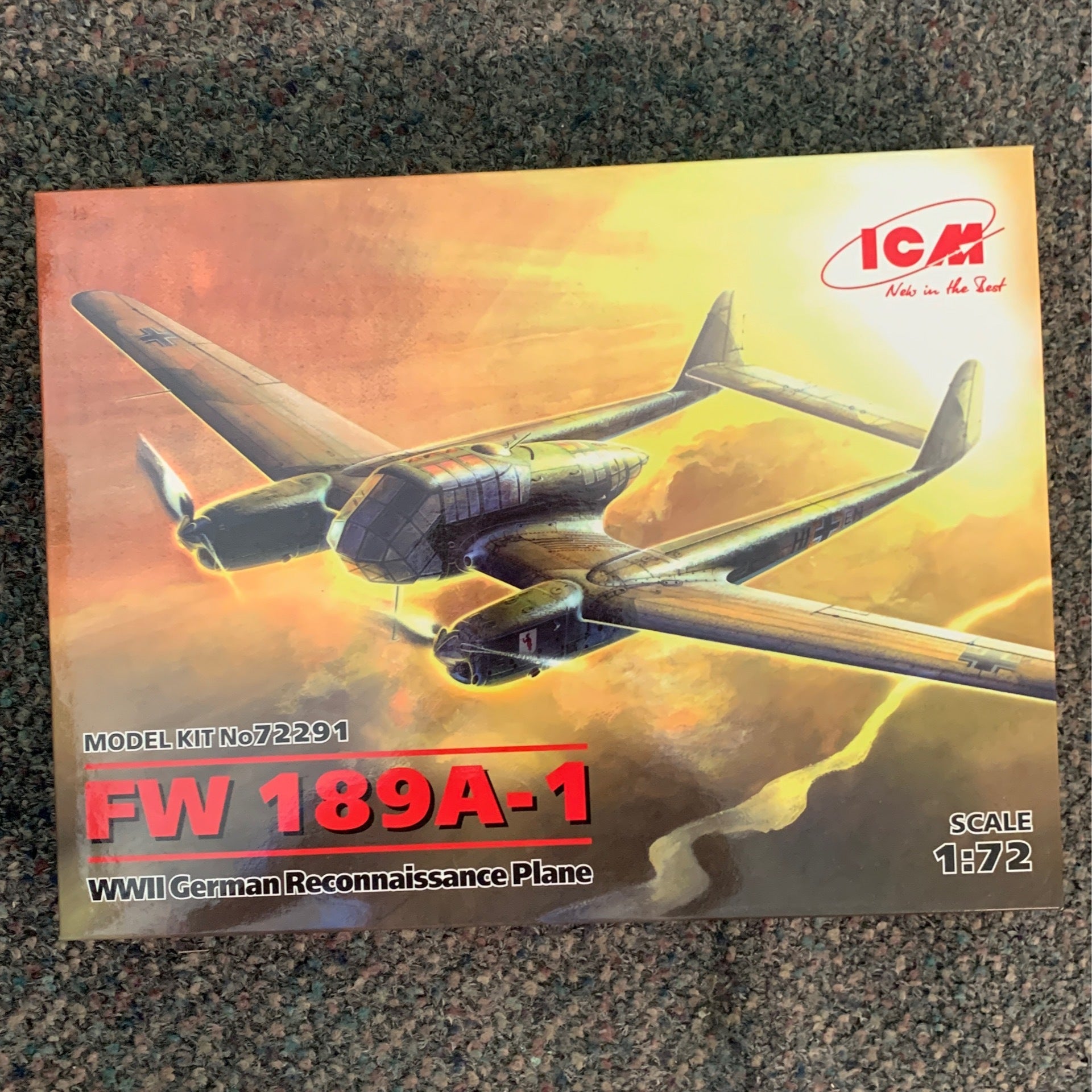 ICM 1/72 FW 189A-1 WWII German Plane model kit 72291 | Frontline Model ...