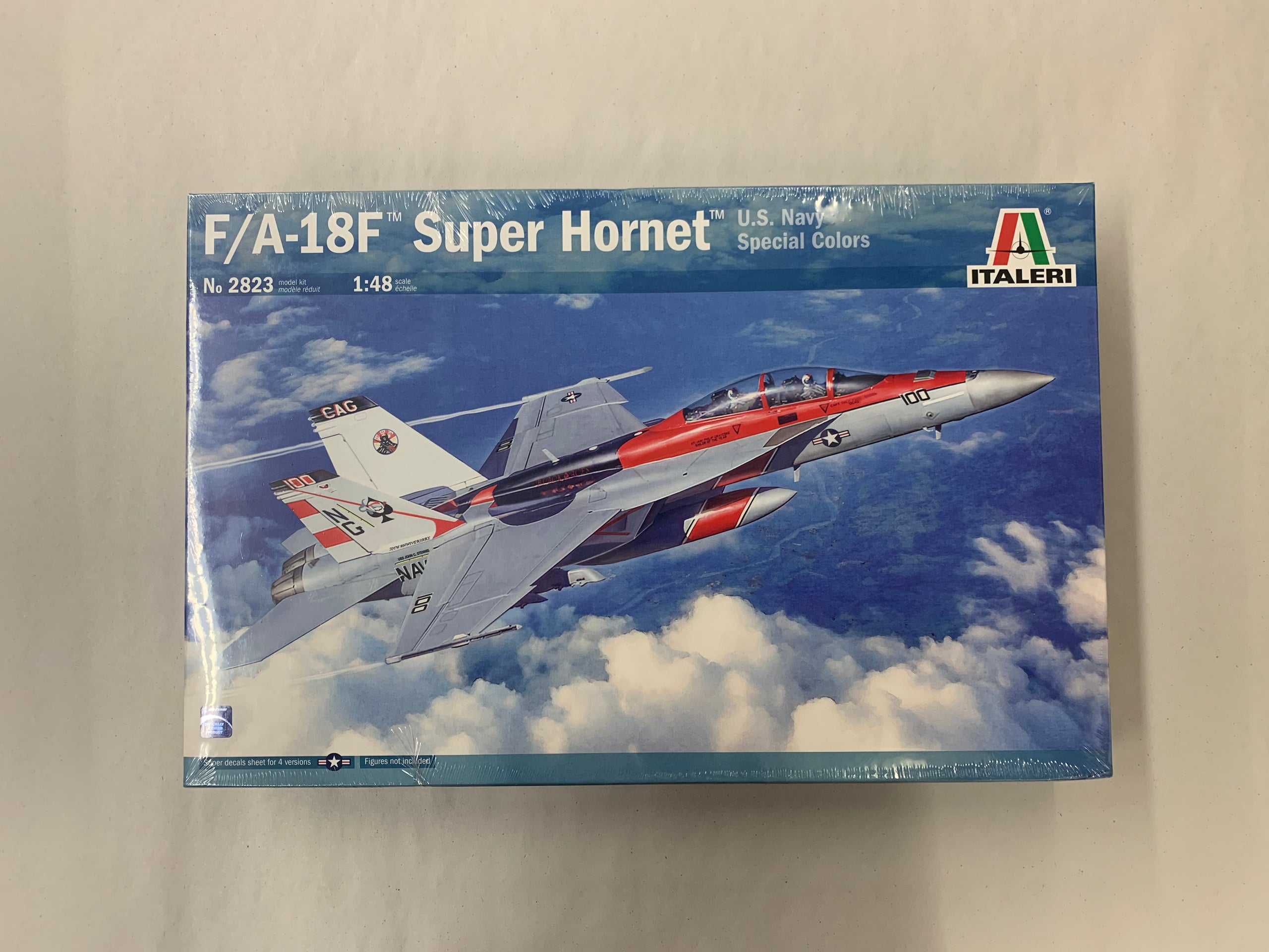 Italeri 1/48 F/A-18F Super Hornet US Navy Colors model kit 2823 ...