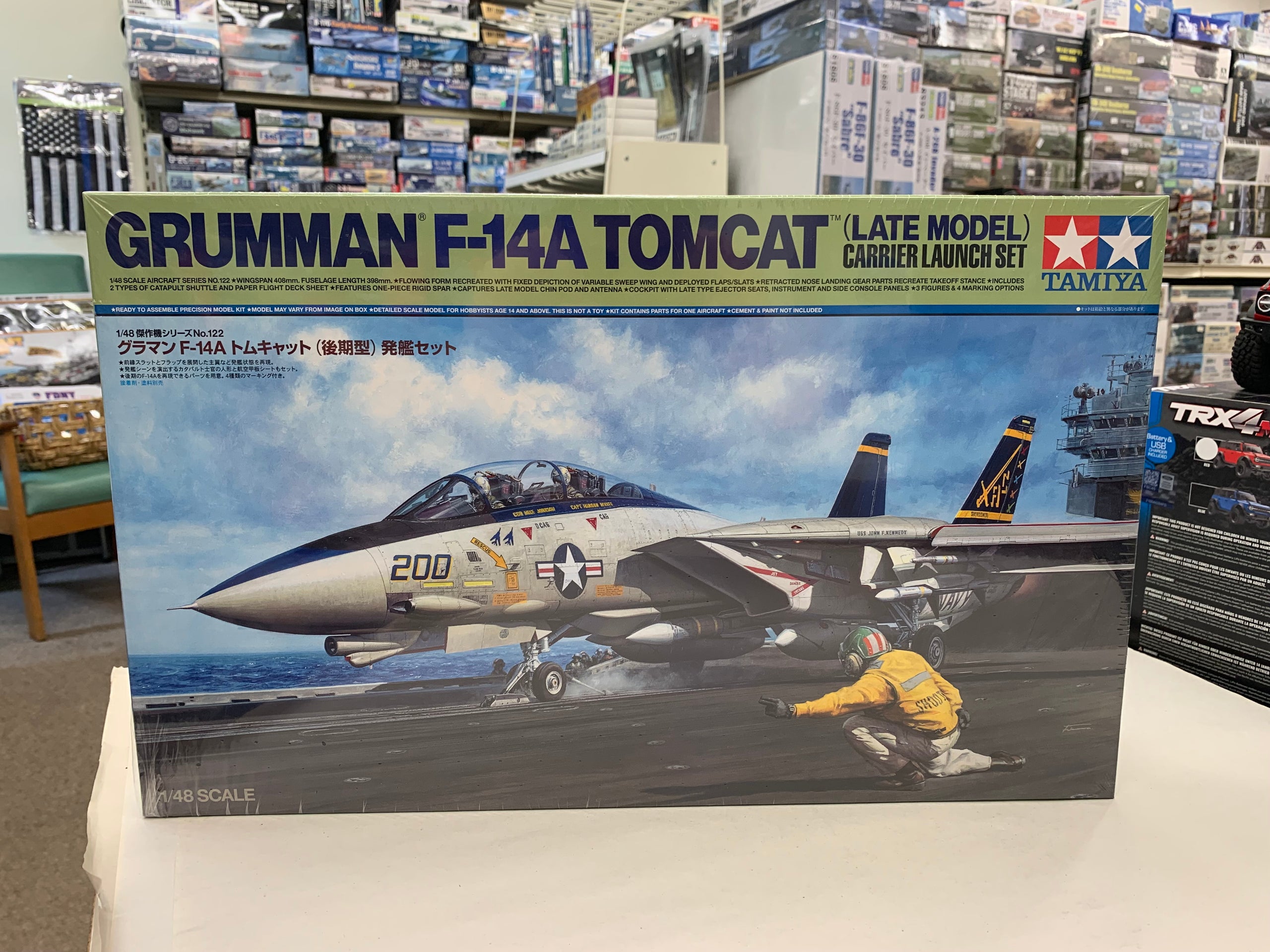 Tamiya 1/48 F14A Tomcat Late with Carrier Launch Set Model Kit 61122 ...