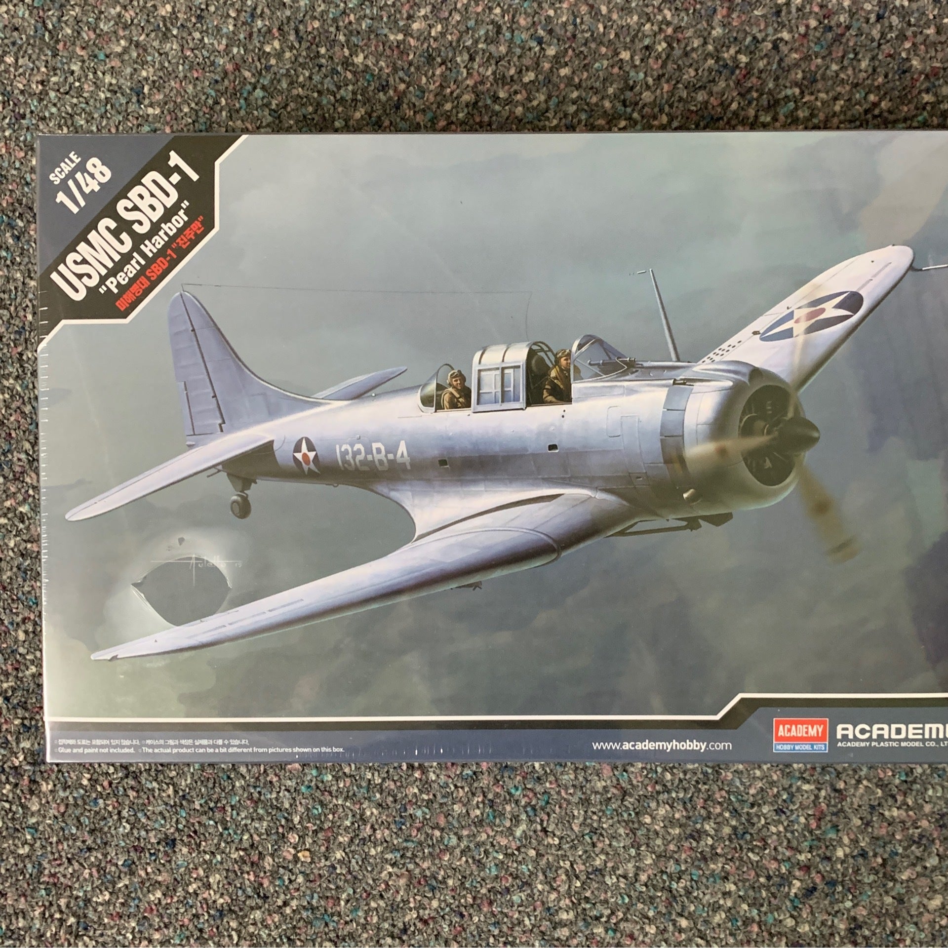 Academy 1/48 USMC -SBD-1 Pearl Harbor plane model kit 12331 | Frontline ...