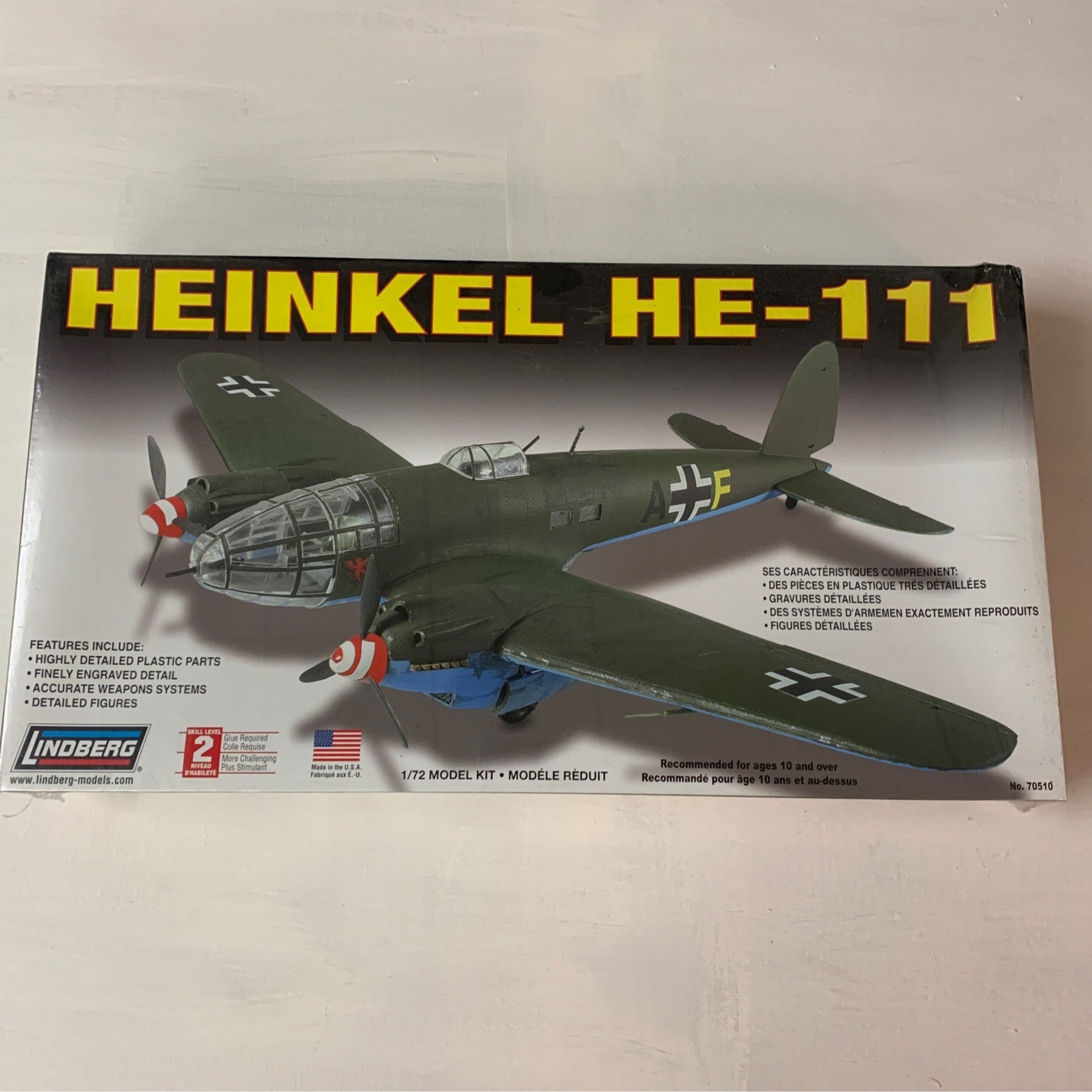 Lindberg 1/72 Heinkel HE-111 plane model kit 70510 | Frontline Model ...