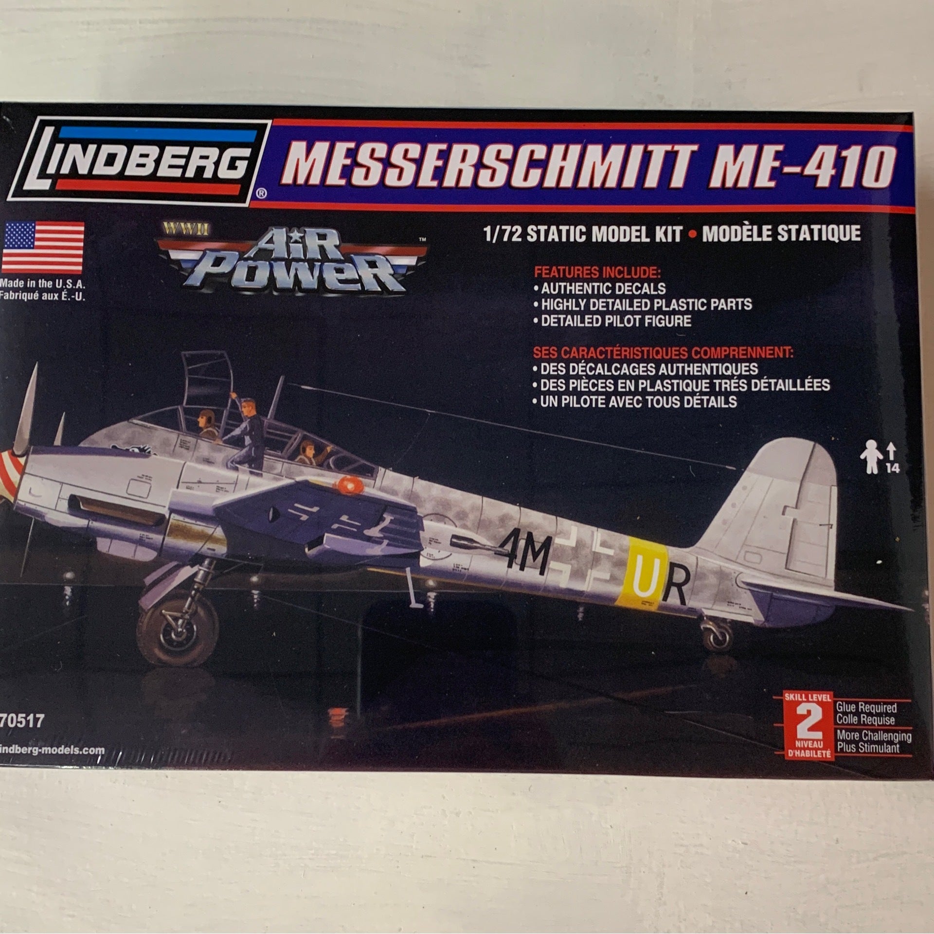 Lindberg 1/72 Messerschmitt ME-410 plane model kit 70517 | Frontline ...